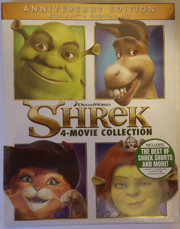 Shrek 4 Movie Collection Anniversary Edition (Blu-ray + Digital HD ...